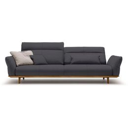 Creation BY ROLF BENZ 4-Sitzer &raquo;CR.460 mit verstellbarer R&uuml;ckenlehne, Designsofa, bequem&laquo; Sockel in Nussbaum, F&uuml;&szlig;e Nussbaum, Breite 248 cm schwarz 