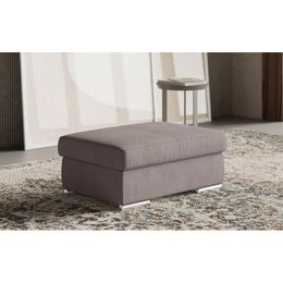 Sit & More sit&more Polsterhocker &raquo;Broadway&laquo; grau 90% Polyester, 10% Polyamid B/H/T: 99cm x 42cm x 65cm, Struktur weich