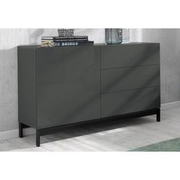 Home Affaire Sideboard &raquo;Metis&laquo; Breite 110 cm grau B/H/T: 110cm x 72cm x 40cm