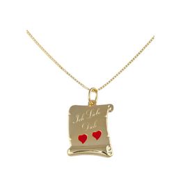 Firetti Herren Kette mit Anh&auml;nger &raquo;Schmuck Geschenk Gold 375 Halsschmuck Halskette Goldkette Venezianer&laquo; mit Emaille und fester Gravur "Ich liebe Dich