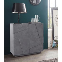 Home Affaire Sideboard &raquo;PING&laquo; Breite 80 cm grau B/H/T: 81cm x 86cm x 44cm