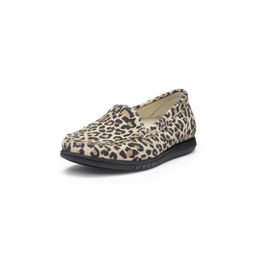vitaform Veloursleder Slipper in leopard | Gr.: 40