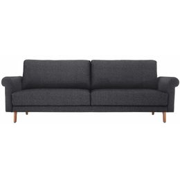 Creation BY ROLF BENZ 3-Sitzer &raquo;CR.450, Designsofa, Loungesofa&laquo; modern Landhaus, Breite 208 cm, F&uuml;&szlig;e in Nussbaum schwarz NaturLEDER OSKAR (echtes 