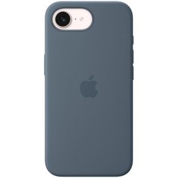 Smartphone-H&uuml;lle &raquo;iPhone 17e Silikon Case mit MagSafe&laquo; Smartphones 15,5 cm (6,1 Zoll) blau Mikrofaser, Silikon Wie jedes von Apple entwickelte Case 
