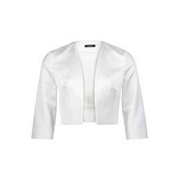 Vera Mont Bolero-Jacke mit Kellerfalten in Rohwei&szlig; | Gr.: 38