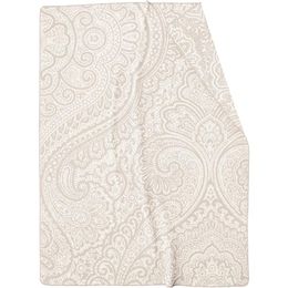 Biederlack Wohndecke &raquo;Swinging Paisley&laquo; mit zeitlosem Paisleymuster, Kuscheldecke grau Mischgewebe B/L: 150cm x 200cm