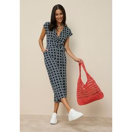 Tamaris Damen Culotte-Overall &raquo;mit lockerem Schnitt, aus flie&szlig;ender Viskose-Qualit&auml;t&laquo; mit Bindeg&uuml;rtel und modernem Muster 36, N-Gr