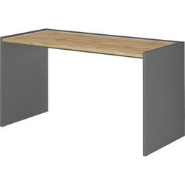 Home Affaire B&uuml;rom&ouml;bel-Set &raquo;CiTY/GiRON&laquo; Set, 4 Stk. tlg. grau Holzwerkstoff B/H/T: 213cm x 158cm x 63cm, Holzwerkstoff