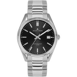 Jacques Lemans Herren Quarzuhr &raquo;Derby&laquo; Armbanduhr,Herrenuhr,Damenuhr,Edelstahlarmband,bis 10 bar wasserd. silber Einheitsgr&ouml;&szlig;e