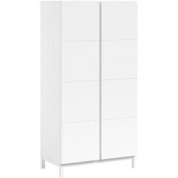 Vipack Kleiderschrank &raquo;in modernem Design, T&uuml;ren mit Profilfr&auml;sung, pflegeleichter Oberfl&auml;che&laquo; mit 2 Dreht&uuml;ren inkl. Soft-Close, W&auml;schef&auml;cher, Ausf. wei&szlig; 