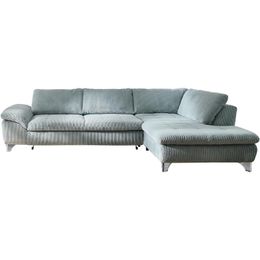 Die PlanBar Ecksofa &raquo;Ottomane MP-IN14007 L-Form, Breite 306 cm&laquo; wahlweise mit Schlaffunktion und verstellbaren Kopfst&uuml;tzen 100% Polyester B/H/T: 306cm