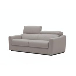 Egoitaliano Schlafsofa &raquo;STRIKE, Made in Italy-Designsofa mit Dauerschlaffunktion,Breite 195 cm&laquo; Schlafsofa aus Echtleder Bull mit verstellbaren Kopfst&uuml;tzen Leder 