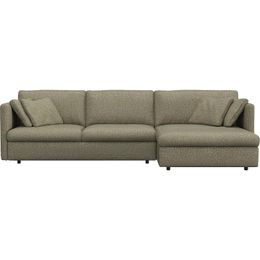 FLEXLUX Ecksofa &raquo;Lovane&laquo; Weich & anschmiegsam, gro&szlig;e Sitztiefe auf Kaltschaum, Dekokissen inkl. gr&uuml;n 62% Polyester/14% Cotton/7% Linen B/H/T: 290cm x 