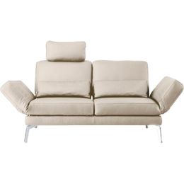 3C Candy 2-Sitzer &raquo;Kairo&laquo; inklusive Drehsitz, Armlehnen- und R&uuml;ckenverstellung lila 100% Leder B/H/T: 216cm x 87cm x 141cm, Dickleder