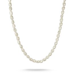 Thomas Sabo Damen Thomas Sabo Perlenkette &raquo;Bold Elegance Perlenkette&laquo; mit S&uuml;&szlig;wasserzuchtperle 45, Perlen Silber 925 (recycelt), B: 6mm