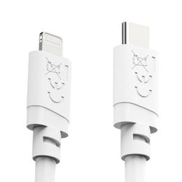 Hama USB-Kabel &raquo;USB-C auf Lightning Ladekabel 1 m wei&szlig;&laquo; Lightning USB-C 100 cm Schnellladen, 480 Mbit/s, MFi zertifiziert, 3 A Strom Hochwertige 