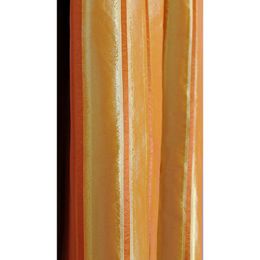 HOSSNER - ART OF HOME DECO Gardine &raquo;Caumasee&laquo; Schlaufen 1 Stk. tlg. Schlaufenschal im zeitlosen Design gelb Polyester 245cm, Schlaufen, 140cm
