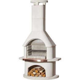 Buschbeck Grillkamin &raquo;Venezia&laquo; BxTxH: 110x65x206 cm wei&szlig; B/H/T: 110cm x 65cm