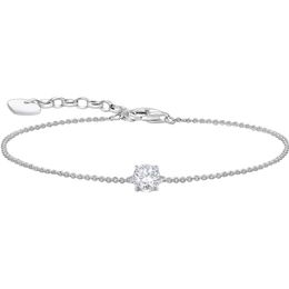 Thomas Sabo Damen Thomas Sabo Armband &raquo;mit gro&szlig;em Zirkonia, A2156-051-14-L19V, -9-L19V, -414-14-L19V&laquo; mit Zirkonia (synth.) bunt 19, Silber 925 (