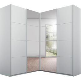 Rauch Schwebet&uuml;renschrank &raquo;Schrank Garderobe Eckkleiderschrank QUADRA Front in Dekor/Hochglanz&laquo; in den H&ouml;hen 210/229 cm, inkl. Soft-Close-Funktion, 