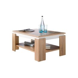 Hela Couchtisch &raquo;TIM&laquo; mit Ablageboden, quadratisch oder rechteckig braun B/H/T: 90cm x 41cm x 60cm, Rechteck