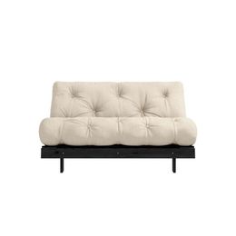 Karup Design Daybett &raquo;Roots Sofa Bed, Schlafsofa,, Bettfunktion, FSC -Massivholz&laquo; Inkl. Futonmatratze, Made in Europe, langlebig, B: 140 oder 160 cm beige Bezug: 