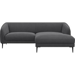 FLEXLUX Ecksofa &raquo;Belle Designsofa, bequem durch Kaltschaum im Sitz&laquo; Skandinavisches Design, In hochwertiger Verarbeitung, B/T 218/149 cm grau 100% 