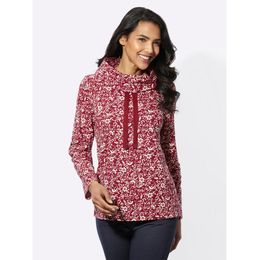 Sieh an! Freizeit-Sweatshirt in kirsche-champagner-bedruckt | Gr.: 50