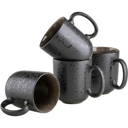 M&auml;ser M&Auml;SER Becher &raquo;NIARA, Kaffeebecher-Set, Steinzeug&laquo; Steinzeug &Oslash; 9,3cm x 10,8cm, 465ml, 4 Stk.