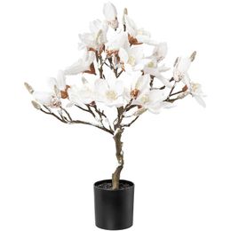 Creativ green Winterliche Kunstpflanze &raquo;Weihnachtsdeko&laquo; Baum mit beschneiter Optik wei&szlig; Polyester B/H/L: 40cm x 58cm, 1 Stk.