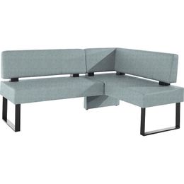 OTTO home Eckbank &raquo;Oliver mit Metallgestell, K&uuml;chenbank&laquo; verschiedene Bez&uuml;ge Cord Esszimmerbank OTTOs Choice blau Holzwerkstoff, Massivholz, Polyester