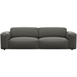 FLEXLUX 3-Sitzer &raquo;Lucera Sofa, super bequem durch hochwertigen Sitzaufbau mit Kaltschaum&laquo; modern & anschmiegsam, Designsofa grau 100% Echteder B/H/T: 