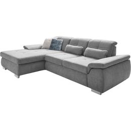 Die PlanBar Ecksofa &raquo;MP-IN16037 L-Form, Breite 289 cm, mit Federkern-Polsterung&laquo; mit Sitztiefenverstellung & Zierkissen 100% Polyester B/H/T: 289cm x 