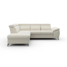 Sit & More sit&more Ecksofa &raquo;Cabrio L-Form, B: 274 cm, mit Sitztiefen-, Arm- & Kopfteilverstellung&laquo; 3 Nierenkissen, Federkern, optional Schlaffunktion und 