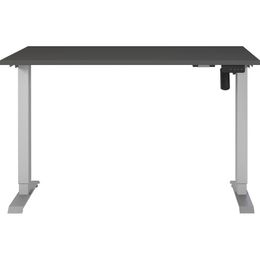 Germania Schreibtisch &raquo;Boras&laquo; Breite 120/140/160/180 cm, Metallgestell, elektrisch h&ouml;henverstellbar grau B/H/T: 120cm x 120cm x 80cm, Gestellfarbe 