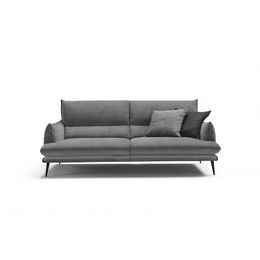 Egoitaliano 2,5-Sitzer &raquo;FUNNY, hochwertiges und aktuelles Design, bequeme R&uuml;ckenlehne&laquo; toller Sitzkomfort grau 100% Polyester B/H/T: 210cm x 90cm x 95cm, 