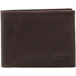 Levi's Levi's Unisex Geldb&ouml;rse &raquo;LEVI'S CASUAL CLASSICS HUNTE COIN BIFOLD - BATWIN&laquo; mit M&uuml;nzfach, aus Rindnappaleder braun Einheitsgr&ouml;&szlig;e