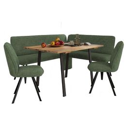 OTTO home Eckbankgruppe &raquo;Mily Essecke, Sitzgruppe, Eckbankgruppe, K&uuml;chenbankgruppe&laquo; Set, 4er, 4 Stk. tlg. BESTSELLER gr&uuml;n B/H/T: 205cm x 89cm x 164cm,
