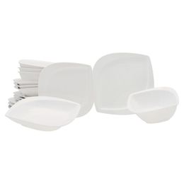 Creatable Kombiservice &raquo;Melbourne&laquo; extravagante Form beige Porzellan 16 Stk.
