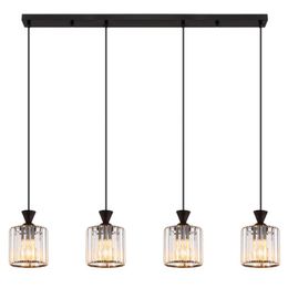 Globo LIGHTING H&auml;ngeleuchte &raquo;JORDANA&laquo; E27 1 Stk. H&auml;ngelampe/Pendelleuchte/Esszimmer/Wohnzimmer/Esstisch schwarz 1 Stk.