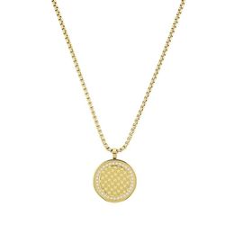 JOOP! Damen JOOP! Kette mit Anh&auml;nger mit Zirkonia (synth.) gold Edelstahl, L: 55 B: 2,5mm