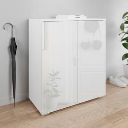 OTTO home Schuhkommode &raquo;Paris&laquo; zwei T&uuml;ren mit verstellbaren Einlegeb&ouml;den, Breite 70cm wei&szlig; B/H/T: 70cm x 80cm x 35cm, 2 Stk.