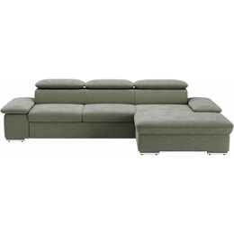 Sit & More sit&more Ecksofa &raquo;Valantine L-Form, B: 286 cm&laquo; mit Arm- & Kopfteilverstellung, optional mit Schlaffunktion braun 100% Polyester B/H/T: 286cm x 73cm x 