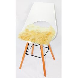 Heitmann Felle Stuhlkissen &raquo;Lamm, Sitzauflage eckig&laquo; 44x44 cm, echtes Lammfell, waschbar, auch als 2er oder 4er Set beige Lammfell B/L: 44cm x 44cm, 1 Stk.