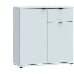 FORTE Kommode &raquo;Ganymede&laquo; Kommode, Stauraum, Schublade; Metallgriffe, 4 Dekore, Breite 80,1cm wei&szlig; Holzwerkstoff B/H/T: 80,1cm x 82,3cm x 34,1cm, 1 Stk