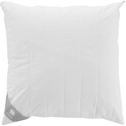 Musterring Kunstfaserkopfkissen &raquo;Moonz&laquo; F&uuml;llung: 3D-Hohlfaser, 100% Polyester (Au&szlig;en) / Faserflaum, 100% Polyester (Innen) 1 Stk. tlg. wei&szlig; Bezug: 100% Baumwolle