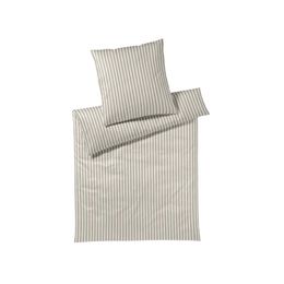 Elegante Bettw&auml;sche Naturally in salbei | Gr.: 135-x-200-plus-80-x-80-cm