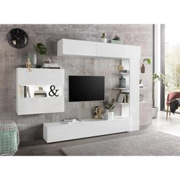 OTTO home Wohnwand &raquo;Sorano&laquo; Set, 4 Stk. tlg. wei&szlig; Einheitsgr&ouml;&szlig;e