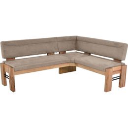 K+w Komfort & Wohnen K+W Komfort & Wohnen Eckbank &raquo;Floyd&laquo; Stauraumbank, langer Schenkel rechts oder links in 2 Qualit&auml;ten beige 520: Microfaser, 100% Polyester; 760: 