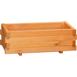 Promadino Pflanzk&uuml;bel &raquo;Empoli&laquo; mit Pflanzfolie, BxTxH: 59x29x20,5 cm braun Holzwerkstoff B/H/T: 59cm x 20,5cm x 29cm